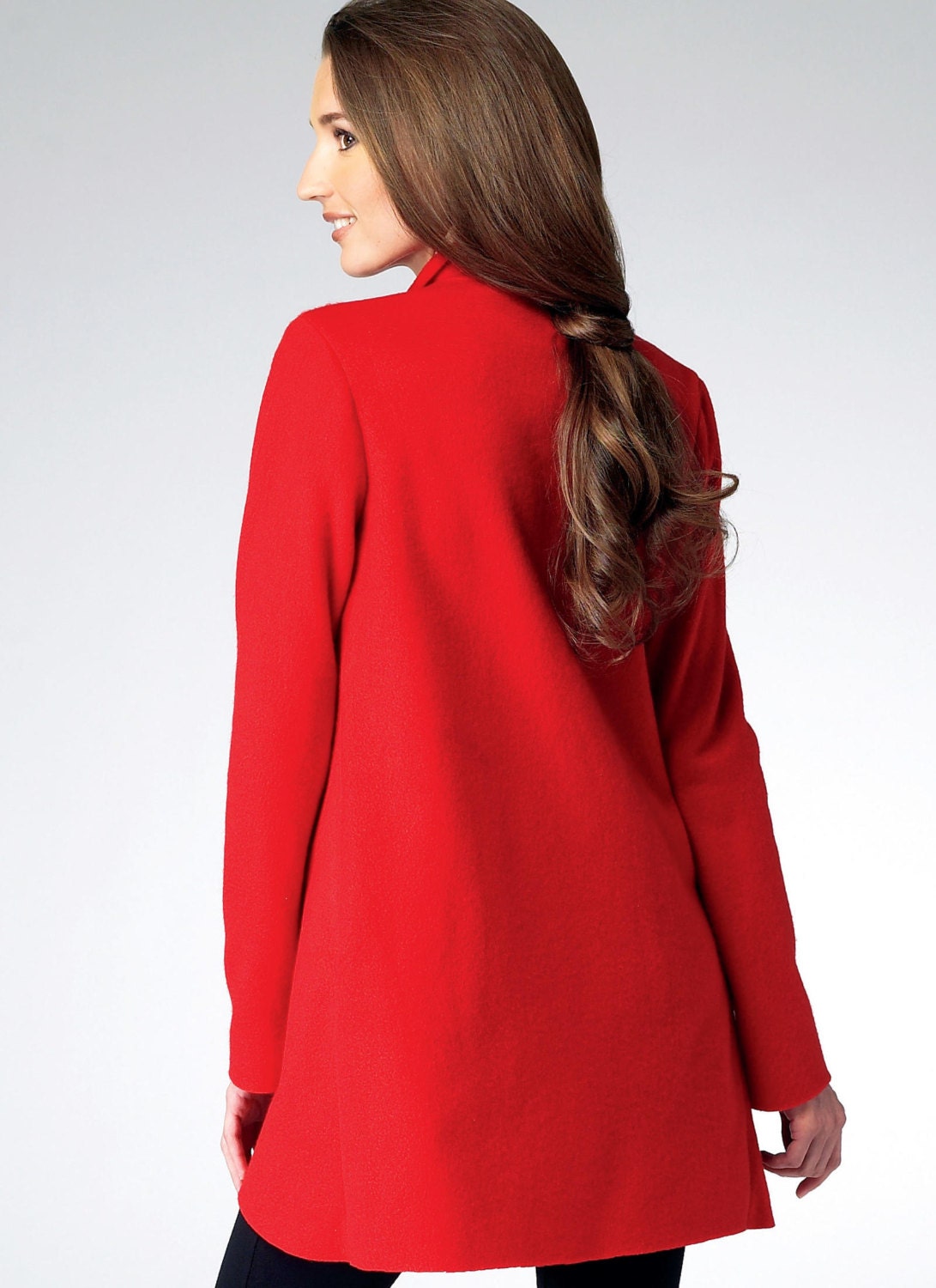 Sewing Pattern for Misses' Drape-Front Vest and Jacket | Etsy