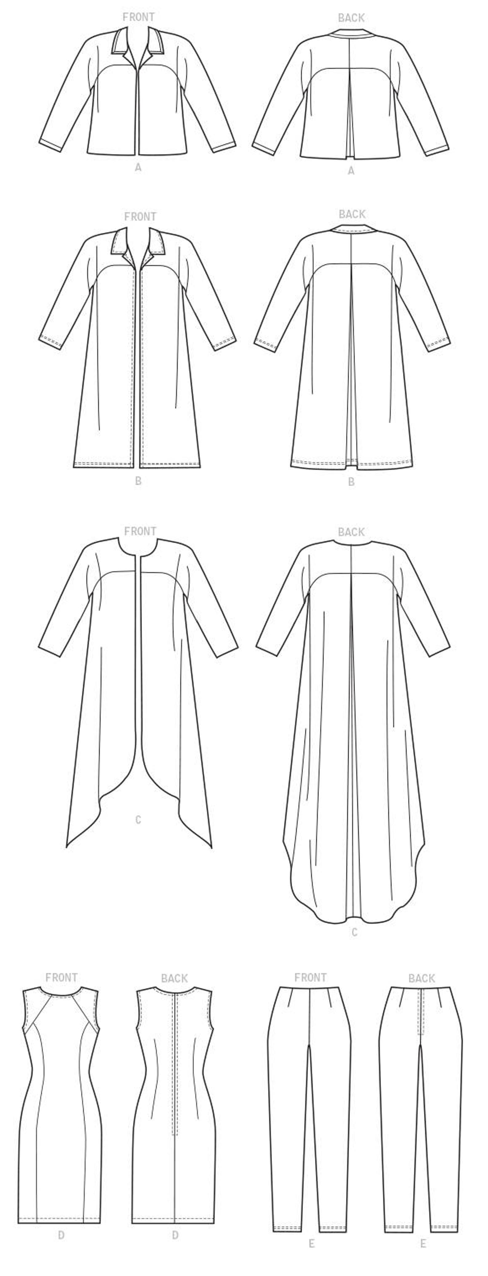 Sewing Pattern for Womens Jackets Dress & Pants Butterick - Etsy