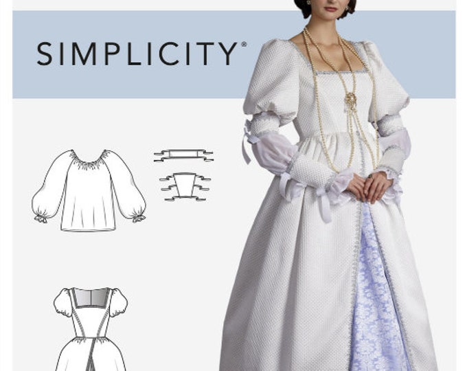 Sewing Pattern for Womens Renaissance Gown, Women's Historical Dress ...