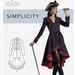 Sewing Pattern for Womens Costume Coats, Simplicity 9086, Halloween ...