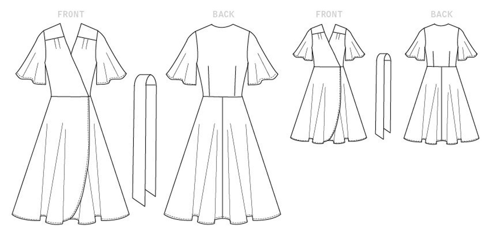 Sewing Pattern Womens & Girls Wrap Dress Butterick Pattern | Etsy