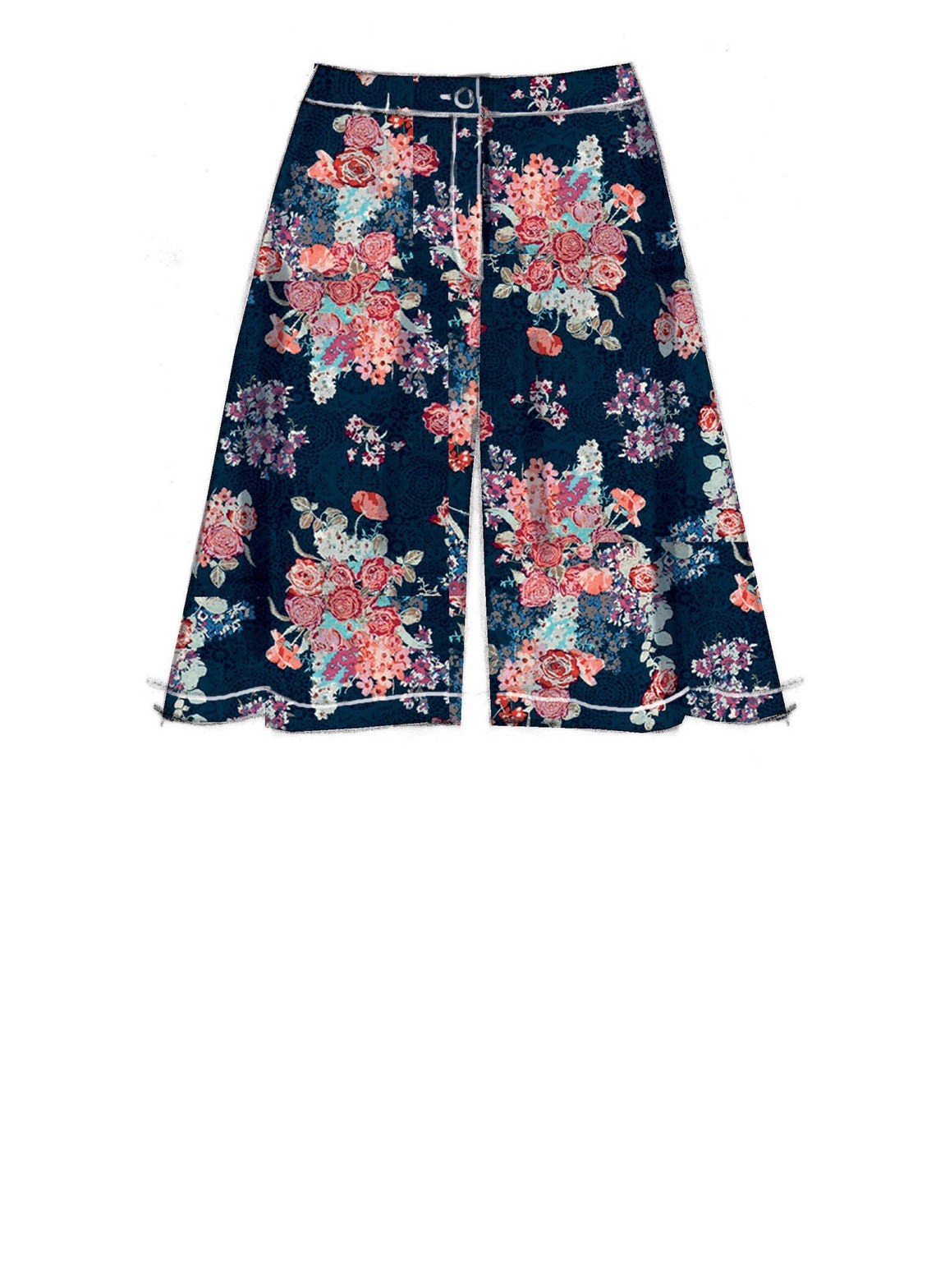 Sewing Pattern for Womens' Wide-leg Shorts Culottes and - Etsy