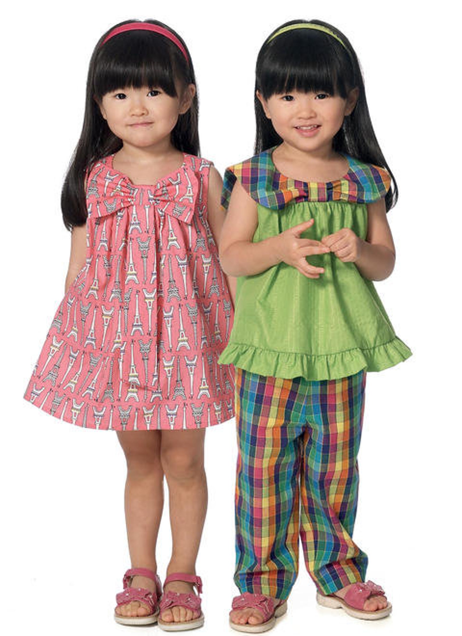 Sewing Pattern for Toddler Girls Dress Top and Pants - Etsy