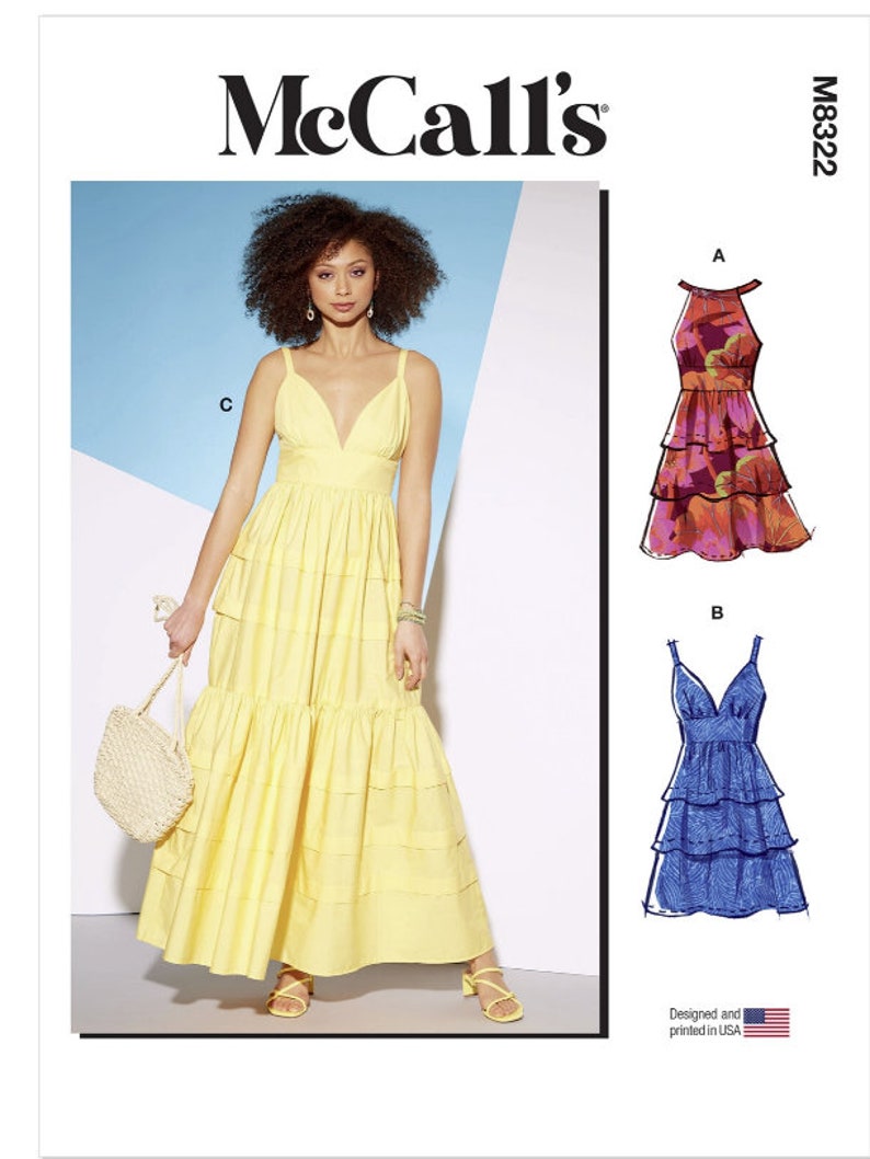 Sewing Pattern for Womens Dress Mccalls Pattern M8322 New - Etsy