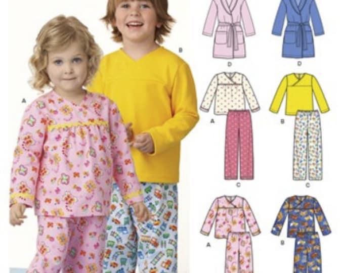 Sewing Pattern for Boys & Girls Sleepwear, New Look Pattern 6170, New ...