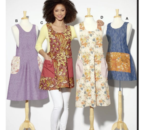 Sewing Pattern for Womens Aprons, Mccalls M8308, Full Bib Aprons to Sew ...