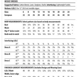 Sewing Pattern for Womens Dress, Mccalls Pattern M8322, New Pattern ...