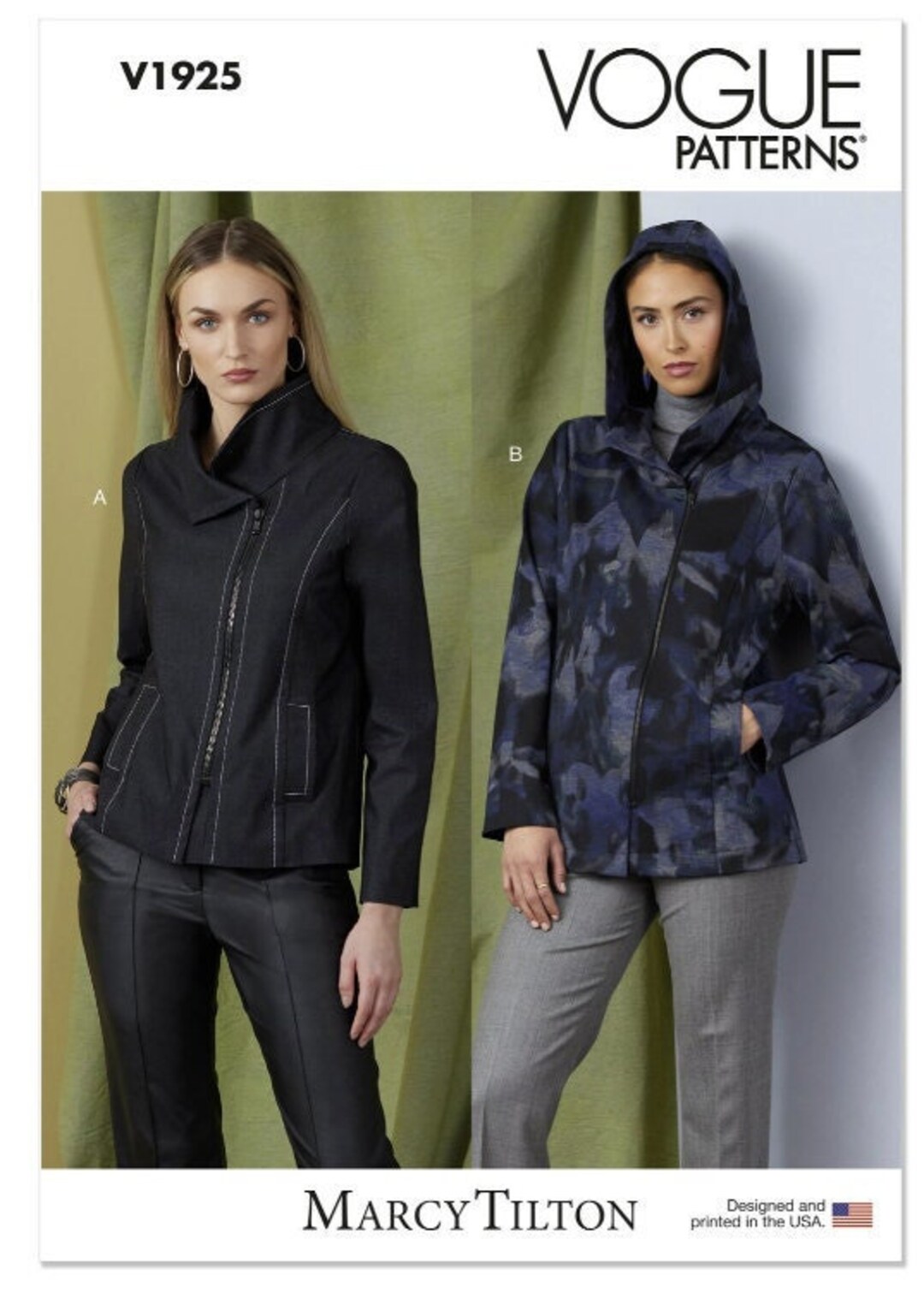 Sewing Pattern for Womens Jackets, Vogue Pattern V1925, Womens Jacket ...