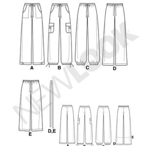 Sewing Pattern for Womens Pants, New Look Pattern N6005, New Pattern ...