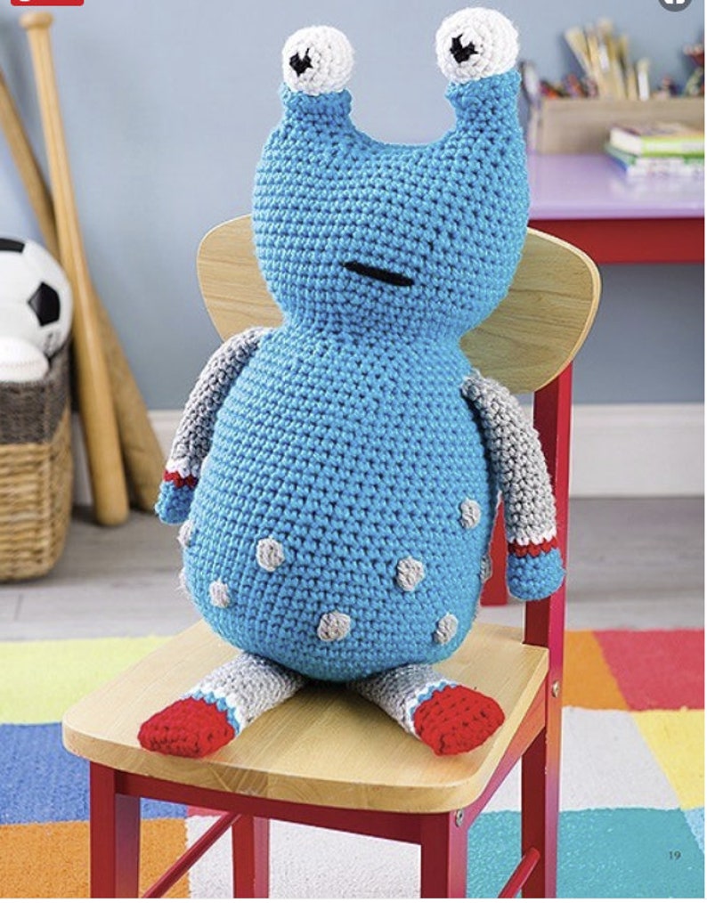Crochet Patterns Leisure Arts huggable Monsters | Etsy