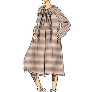 Sewing Pattern for Womens Coat, Vogue Pattern V9340, Womens Very Loose ...