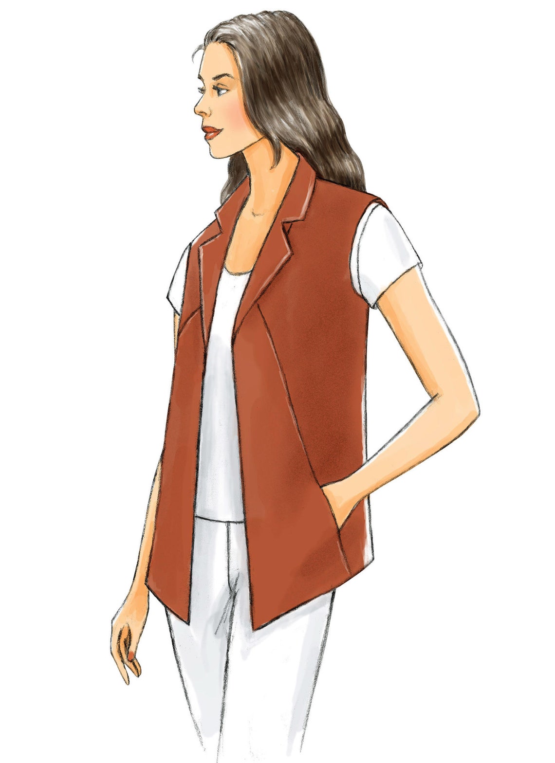 Sewing Pattern for Womens Vests in Five Styles Butterick - Etsy
