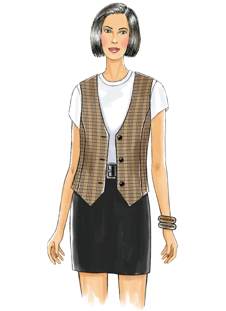Sewing Pattern for Womens Vests in Five Styles Butterick - Etsy