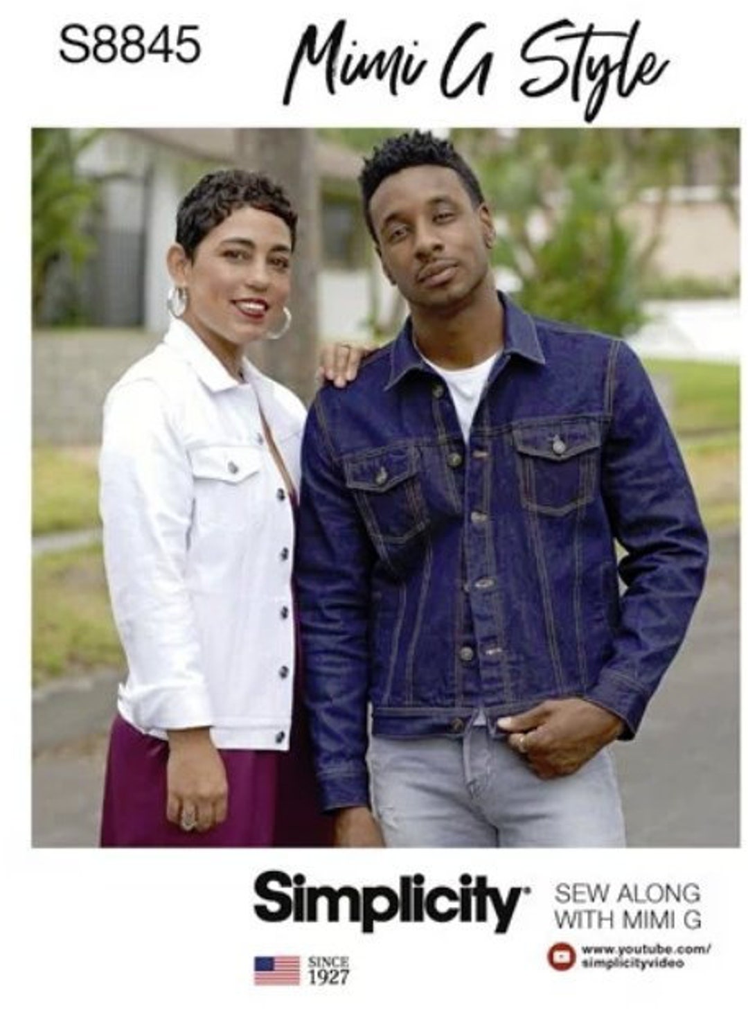 Sewing Pattern for Mens & Womens Jean Jacket by Mimi G, Simplicity ...