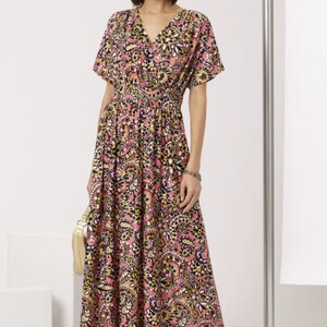 Sewing Pattern for Womens Dress in Sizes 10 to 22, Stretch Knit Maxi ...