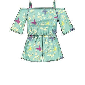 Sewing Pattern Children's/girls Off-the-shoulder Top - Etsy