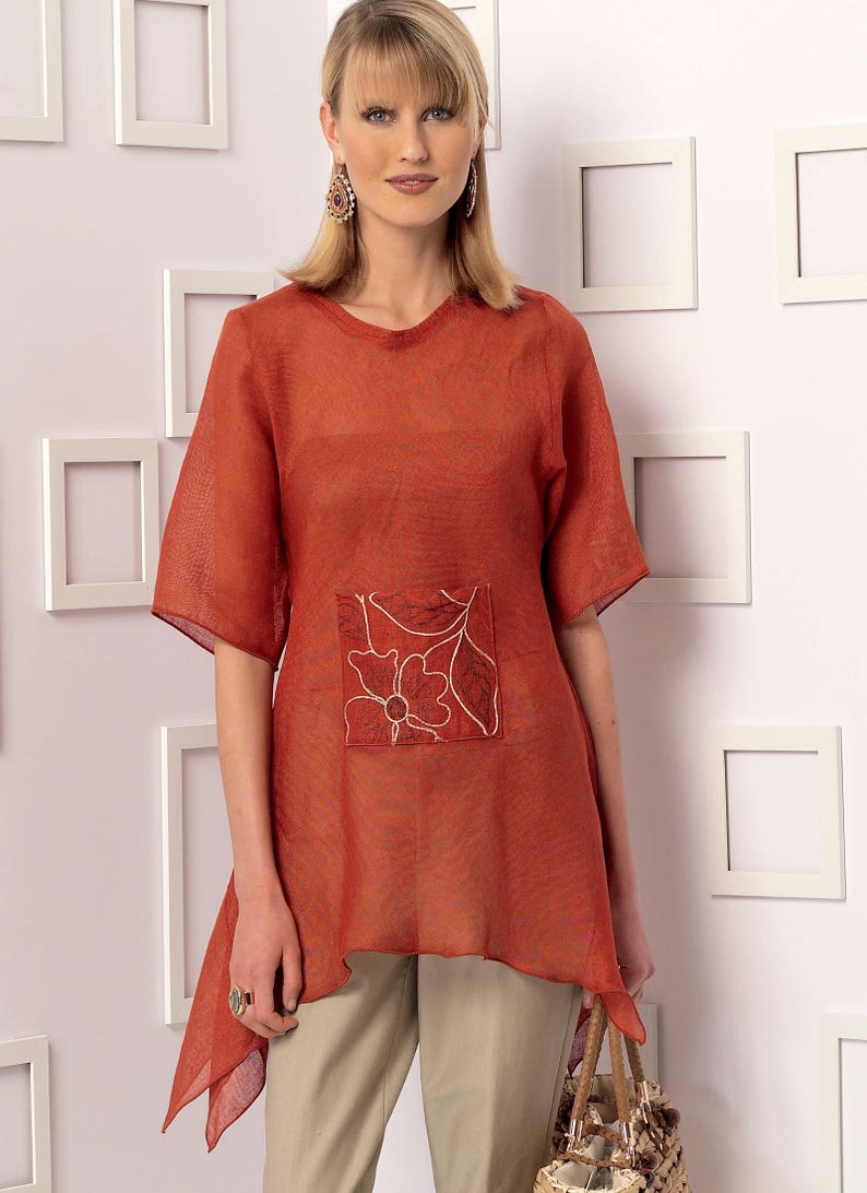 Sewing Pattern for Misses' HANDKERCHIEF-HEM TOPS Vogue - Etsy