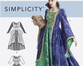 Sewing Pattern for Womens Renaissance Gown, Women's Historical Dress ...