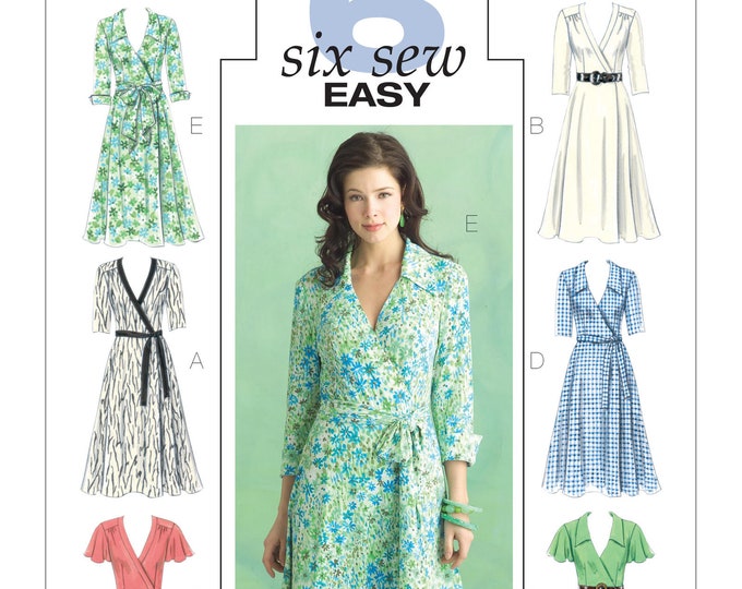 Sewing Pattern Womens Wrap Dress in Misses Sizes, Butterick Pattern ...