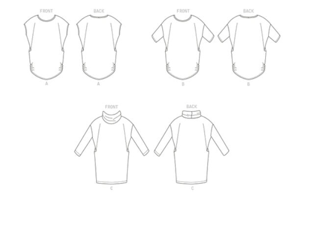 Sewing Pattern for Womens Long Tops Butterick Pattern B6854 | Etsy