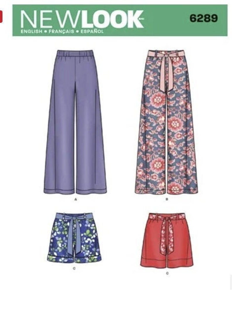 Sewing Pattern Womens Pull-on Pants or Shorts and Tie Belt - Etsy