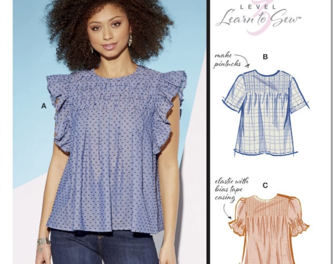 Sewing Pattern for Womens Tops, Learn to Sew Very Easy, Mccall's ...