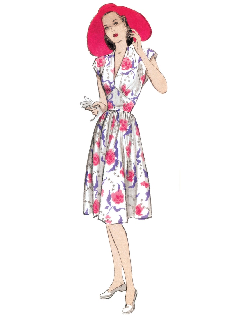 Sewing Pattern for Womens' Deep V-neck Dress Butterick - Etsy