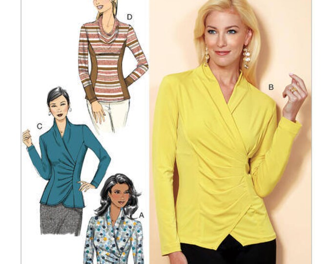 Sewing Pattern for Womens' Tops With Pleat and Options, Butterick ...