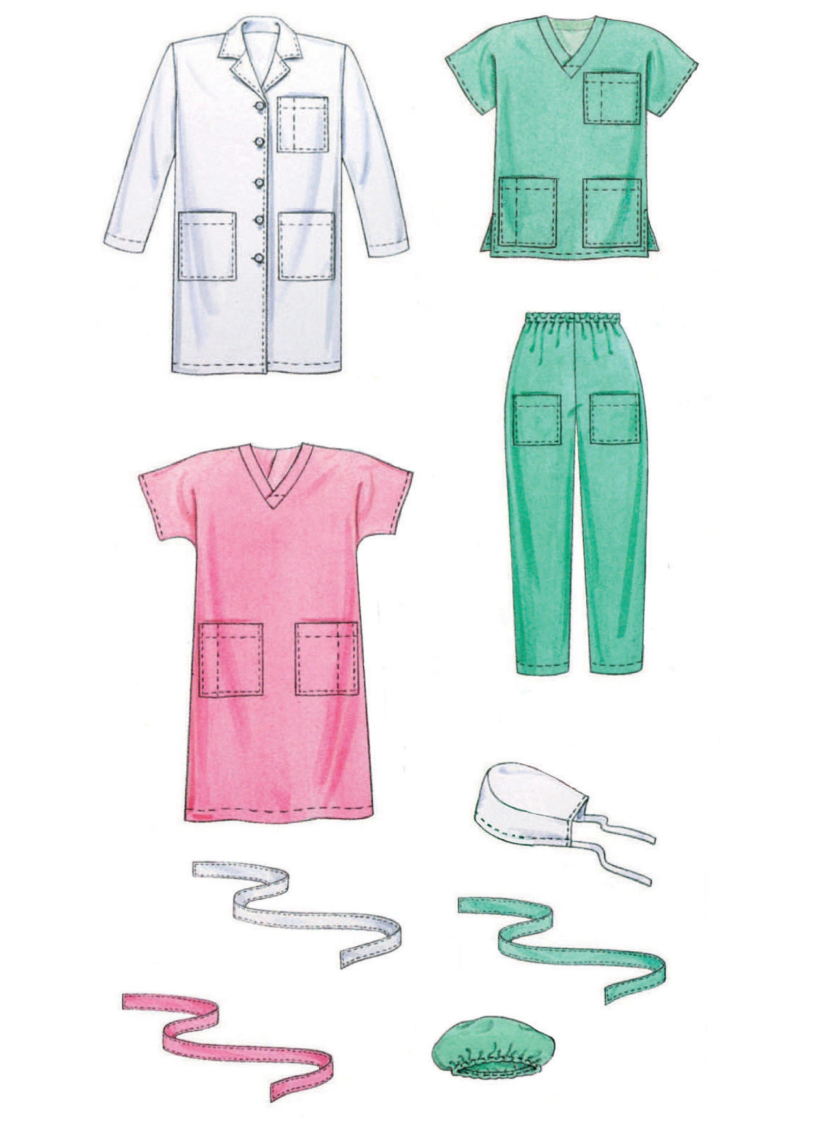 Sewing Pattern for Men's and Women's Scrub Uniforms - Etsy