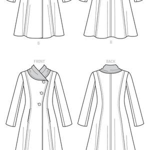 Sewing Pattern Misses - Misses' Petite Jacket & Coats Asymmetrical ...