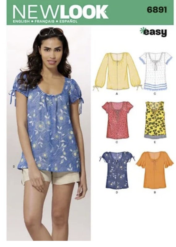 Sewing Pattern for Womens Tops in Misses Sizes Spring Summer - Etsy
