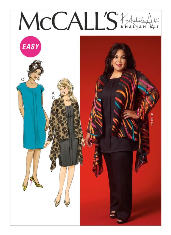 Sewing Pattern Women's Draped Jacket Tunic Dress & | Etsy