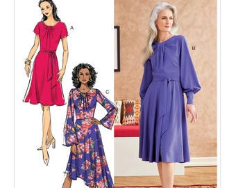Sewing Pattern for Womens Dress in Misses & Plus Sizes, Mccall's M8286 ...