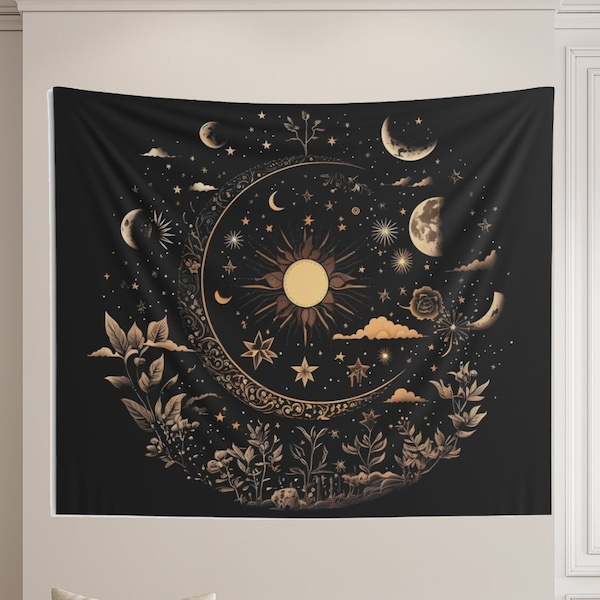 Moon Phase Tapestry - Etsy
