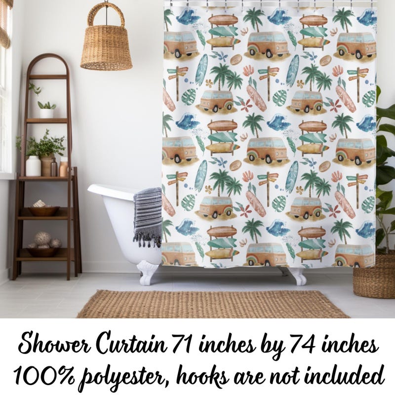 Surfer Curtains - Etsy