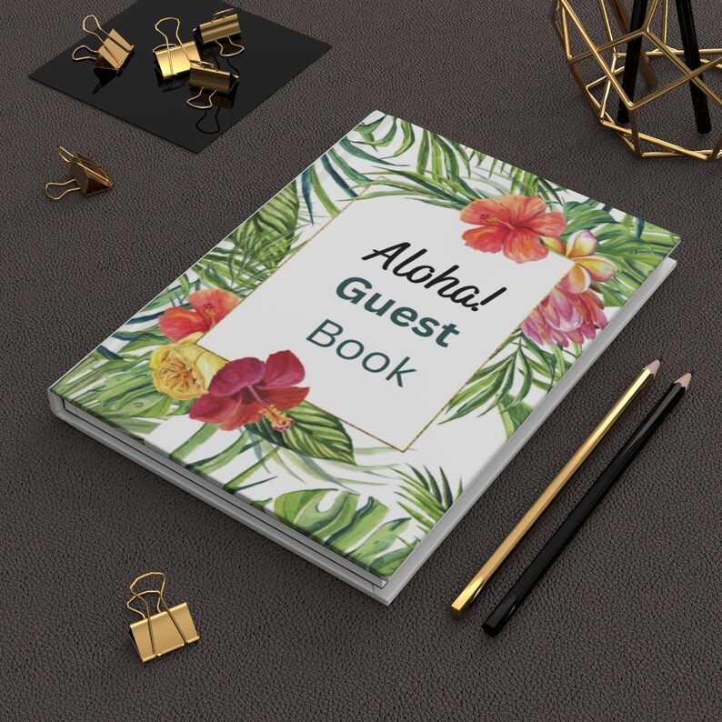 Guest Book Guest Sign-in Book for Vacation Rental Homes, Airbnb, Bed ...