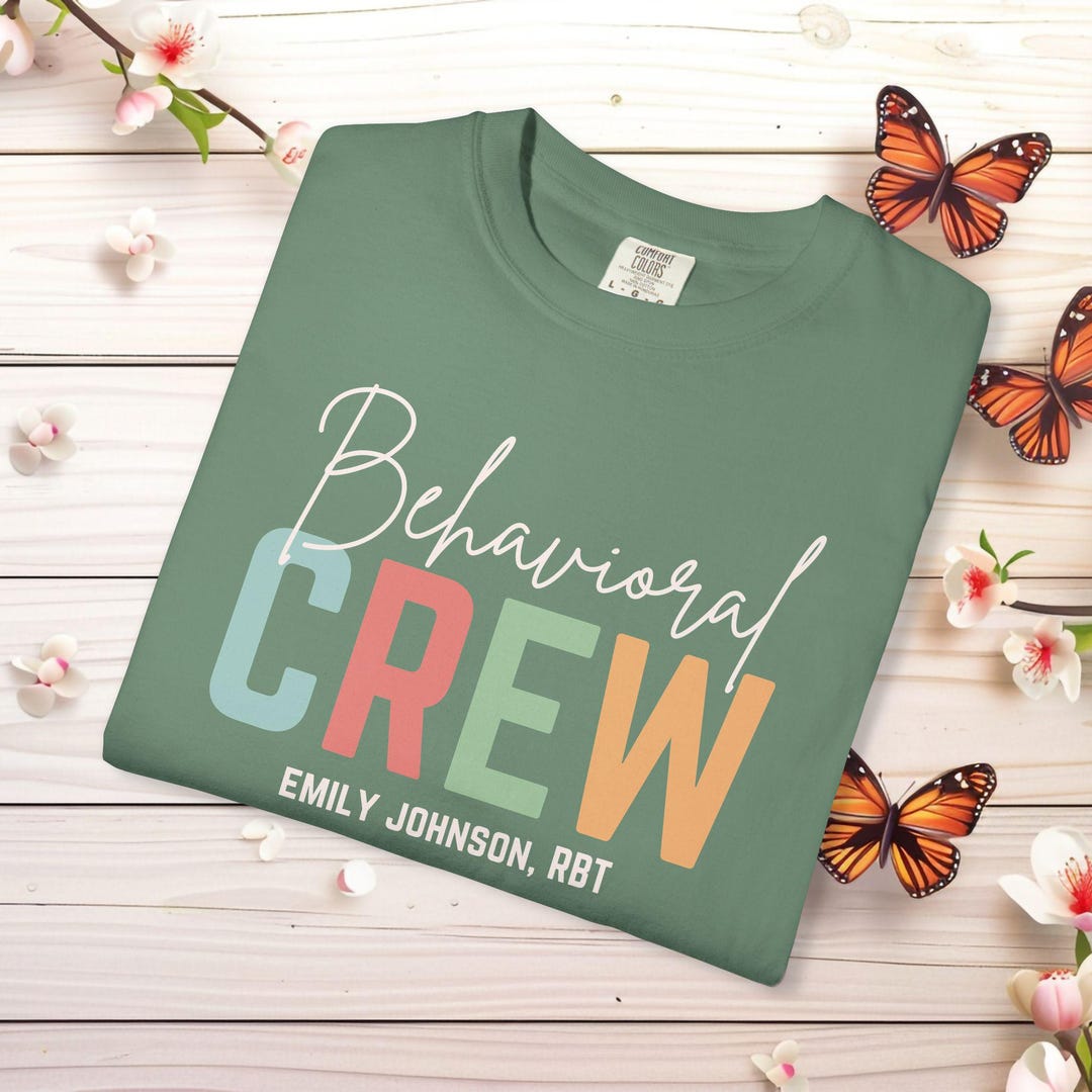 Comfort Colors® Custom BCBA Behavior Analyst Shirt, Custom Aba ...