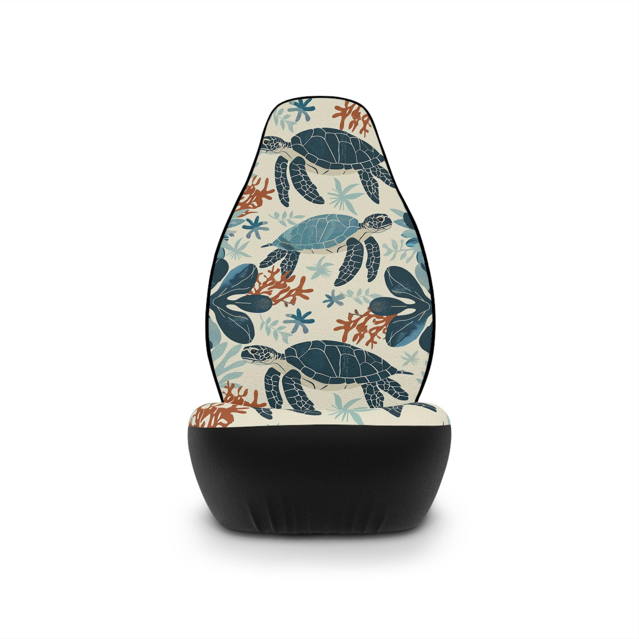 Sea Turtle Print Tropical Car Seat Covers, Boho Chic Hawaiian Covers ...