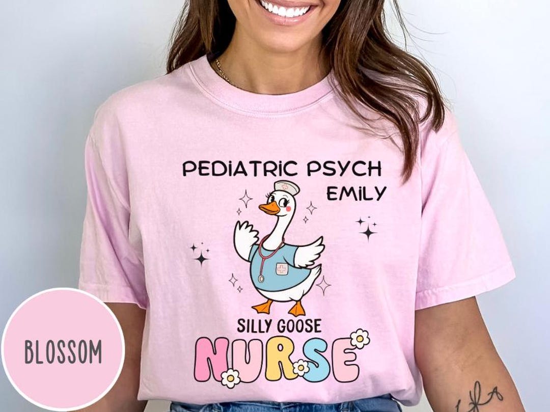 Custom Pediatric Psych Nurse Comfort Colors Shirt Gift, Customized ...