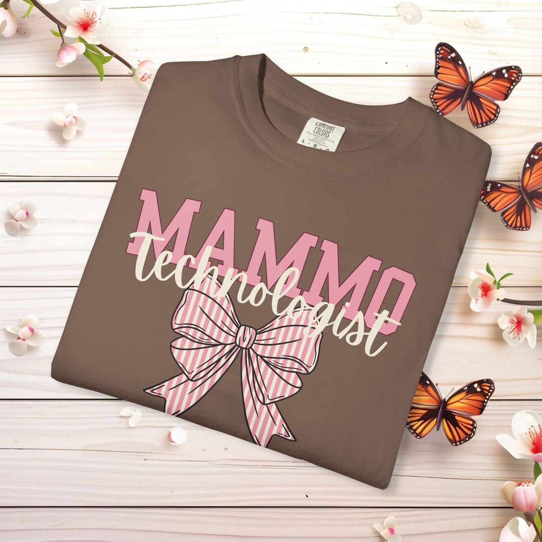 Personalized Mammo Tech Shirt Comfort Colors® Gift for Preppy Custom ...