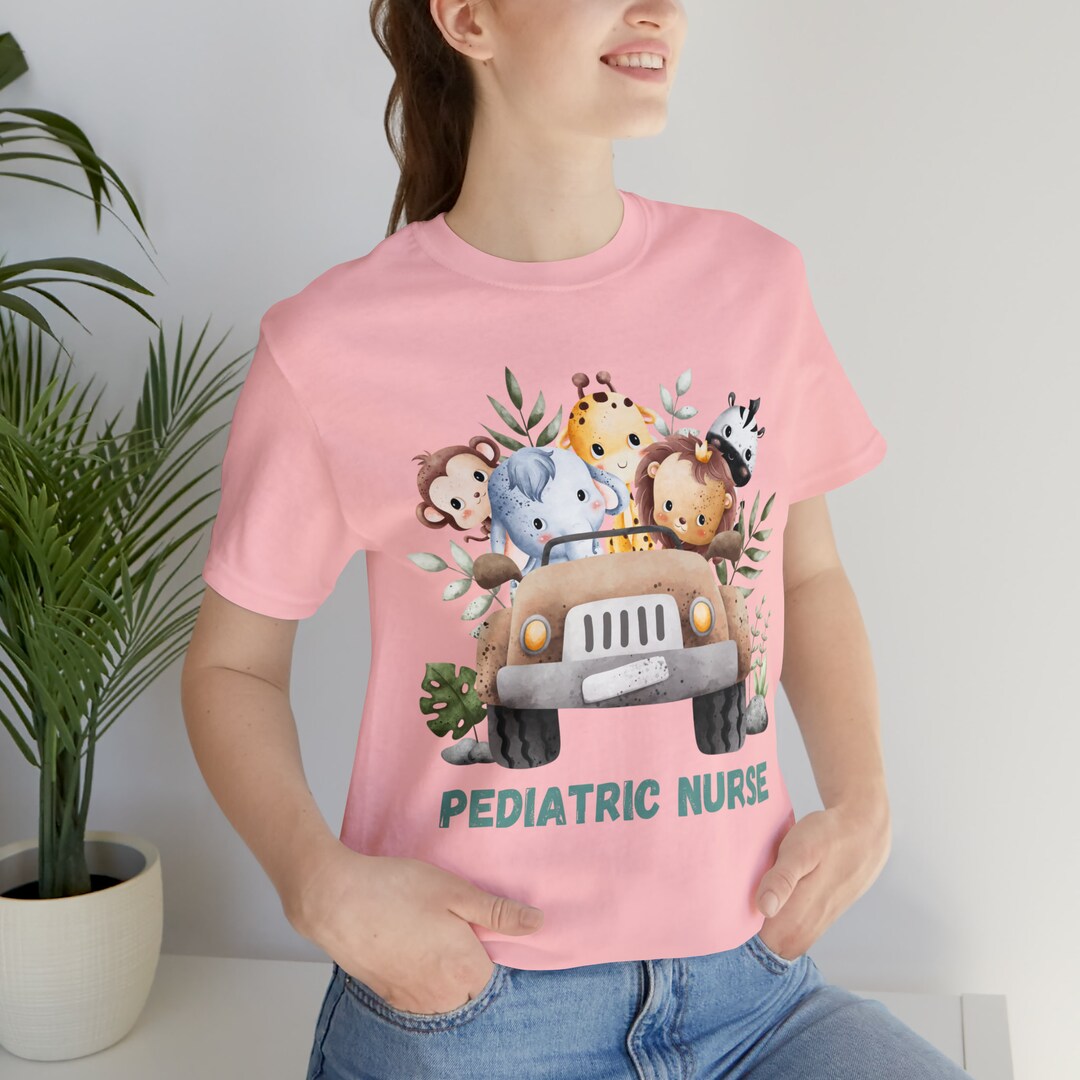 Safari Pediatric Nurse T-shirt PEDS Nurse Children's Nurse PNP Nursing ...