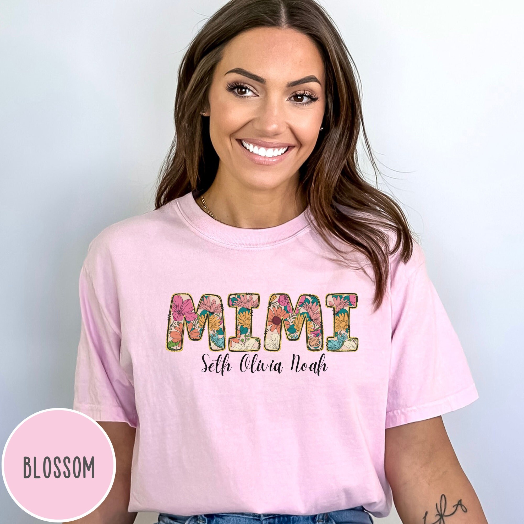 Custom Mimi Comfort Colors Mimi Shirt, Personalized Mimi Shirt ...