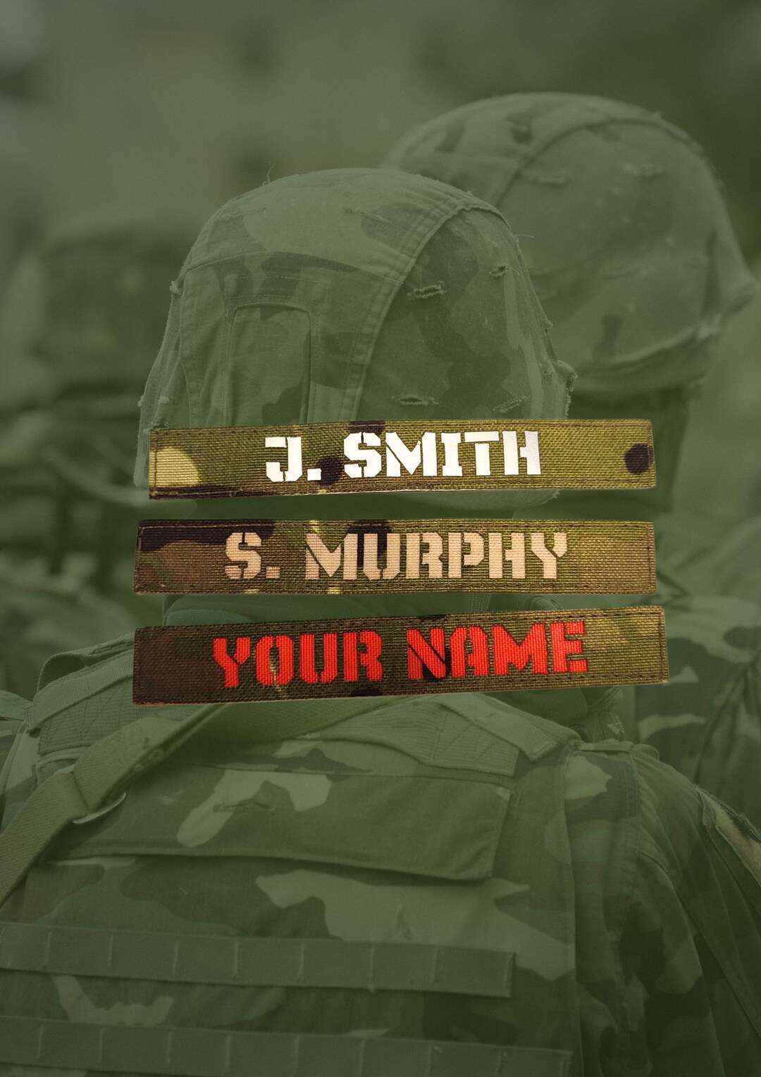 Custom Laser-cut Cordura Name Tags – Personalized Military, Law ...