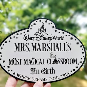 Most Magical Disney Teacher Wood Sign – Personalized Classroom Decor - Etsy