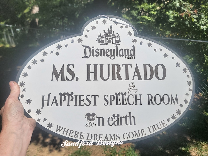 Disney Speech Therapist Sign – Magical Teacher Gift - Etsy