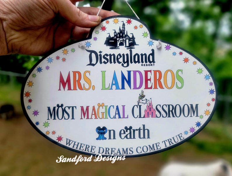 Most Magical Disney Teacher Wood Sign, Mickey Teacher Appreciation Back ...