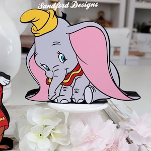 Disney Dumbo Tiered Tray Decor - Classic Movie Wood Decorations ...
