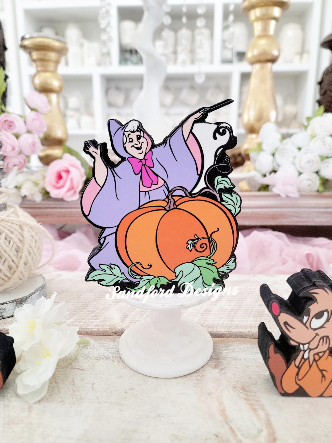 Fairy Godmother Tiered Tray Decor, Bibbidi Bobbidi Boo Decorations ...