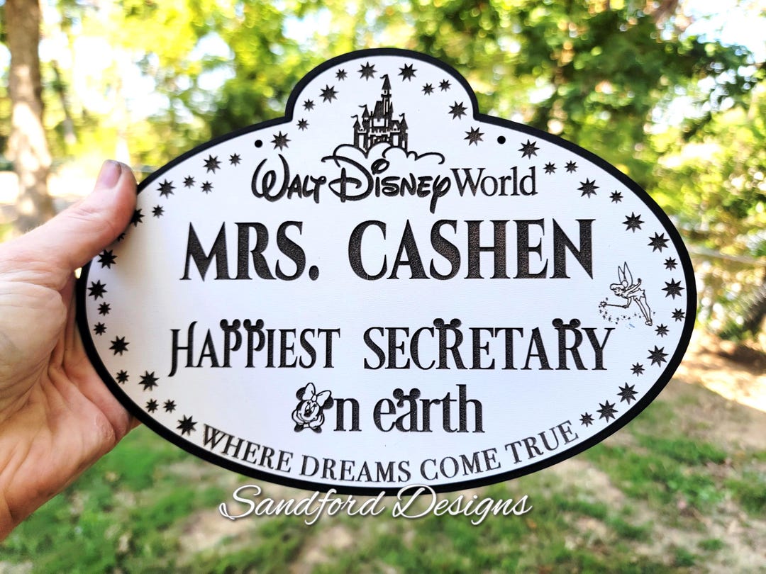 Most Magical Disney Secretary Wood Sign - Mickey Secretary, Disney ...