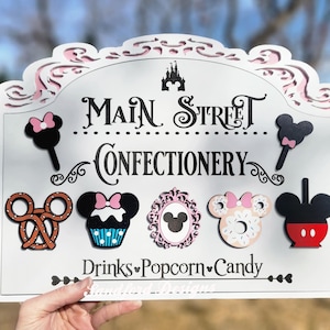 Disney Main Street Confectionery Wood Sign – 3D Kitchen Decor - Etsy